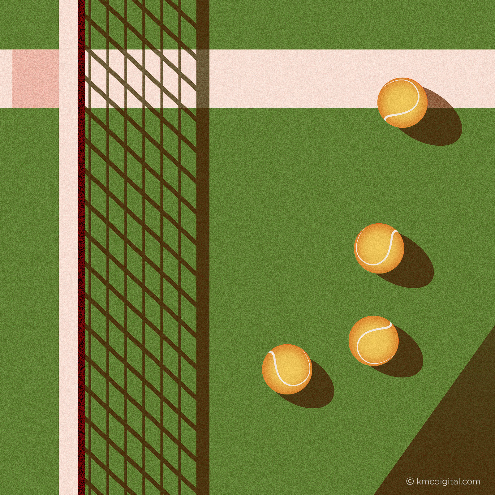 Tennis Illustration by KMC Digital (Sports Theme)