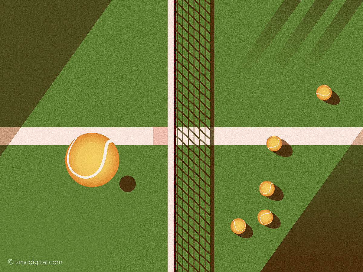 Tennis Illustration by KMC Digital (Sports Theme)